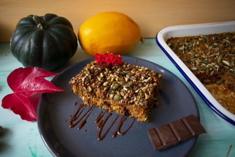 Dark Chocolate and Squash Oat Bars – nikibakes